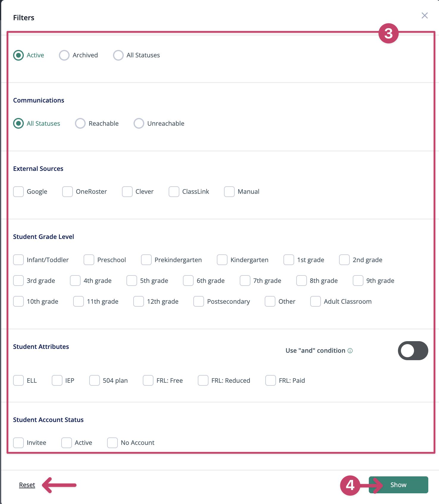 Understanding the Functionality of the Directory Filter – SchoolStatus Connect