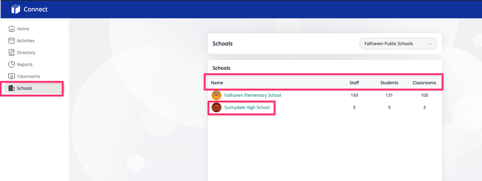 Navigating the School and Classroom Tabs – SchoolStatus Connect