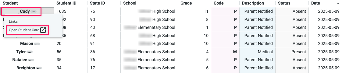 Navigating Attendance – SchoolStatus Connect