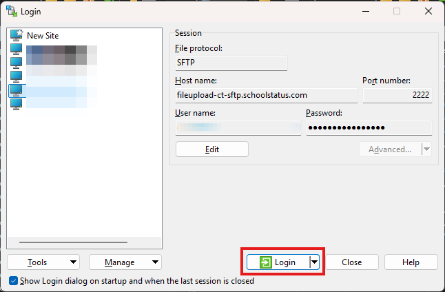 Manually Uploading files via SFTP – SchoolStatus Connect