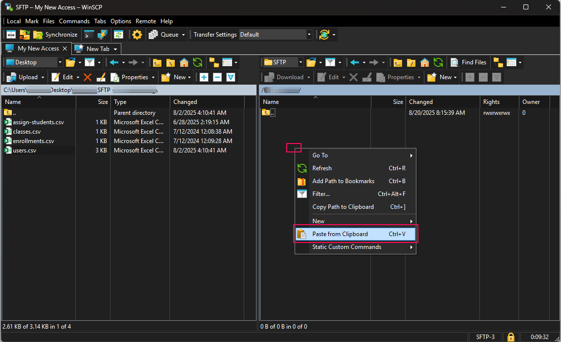 Manually Uploading files via SFTP – SchoolStatus Connect